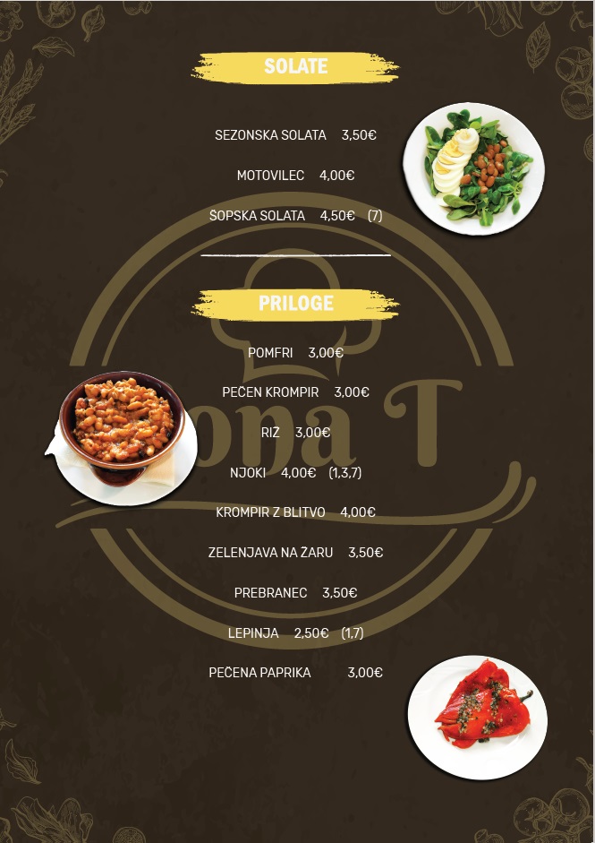Meni – Cona restavracija